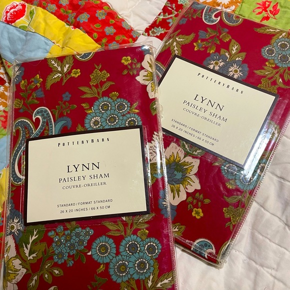 Pottery Barn | Bedding | Two New Pottery Barn Vintage Lynn Paisley ...